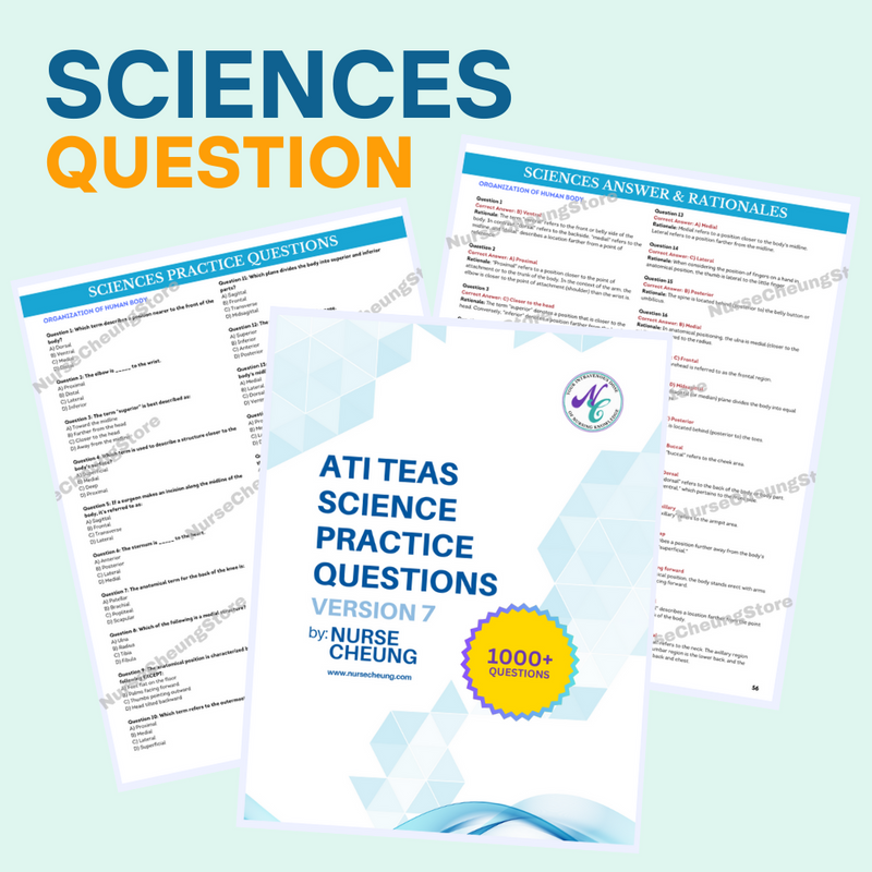 Complete ATI TEAS V7 Question Bundle by Nurse Cheung with 3,500+ Pract