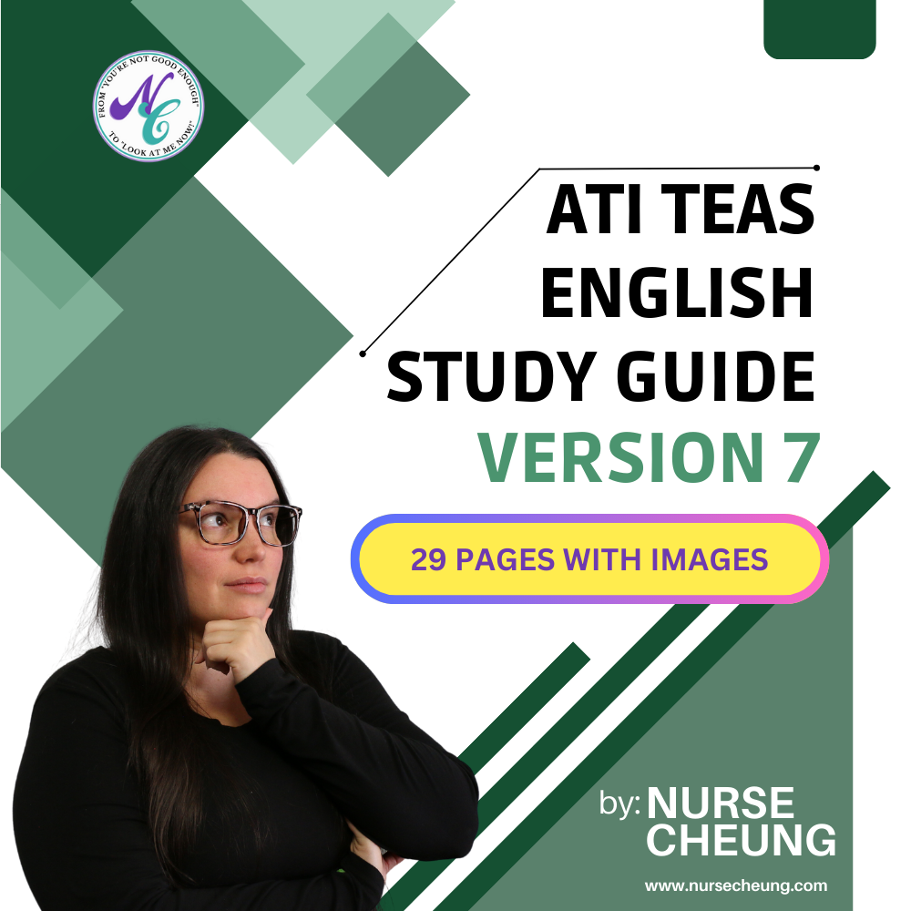ATI TEAS V7 English & Language Usage Comprehensive Study Guide by Nurs