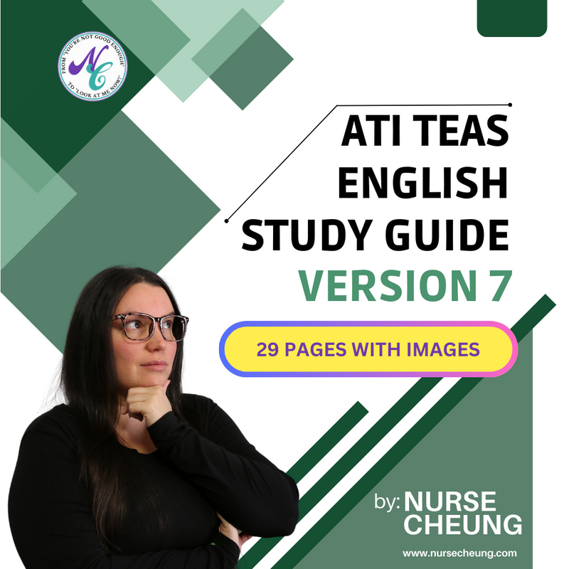 ATI TEAS V7 English & Language Usage Comprehensive Study Guide by Nurs