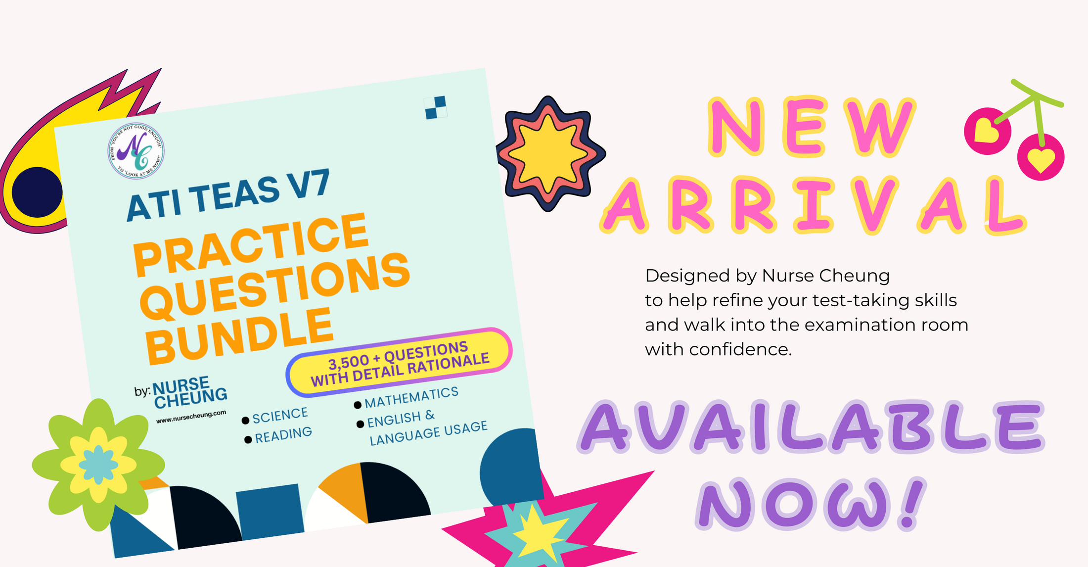 Nurse Cheung | ATI TEAS 7 Prep & Nursing School Study Guides