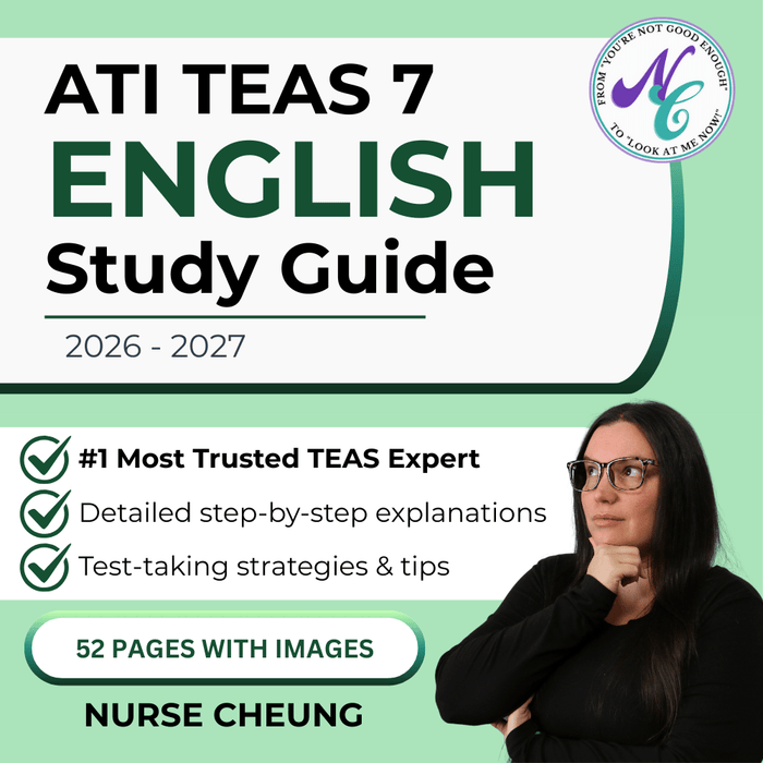 ATI TEAS V7 English & Language Usage Comprehensive Study Guide by Nurs
