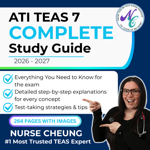 ATI TEAS 7 Study Guide (2026-2027) - PDF | Nurse Cheung